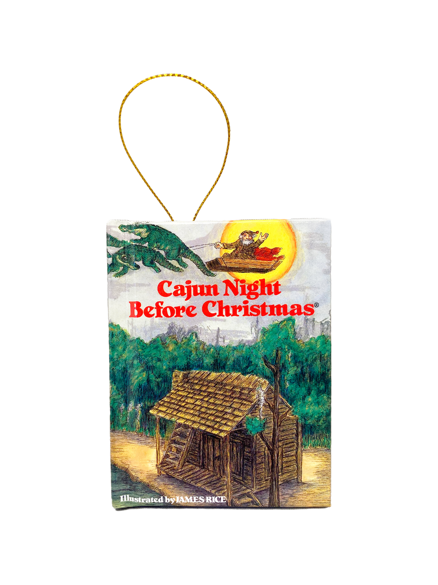 Cajun Night Before Christmas Ornament and Book – Alligator King