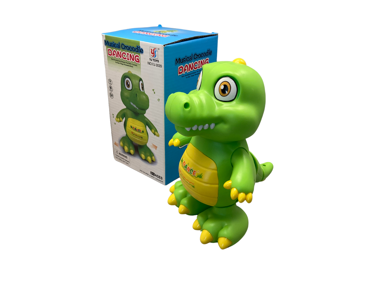 Dancing Singing Crocodile Toy with Flashing Lights – Alligator King