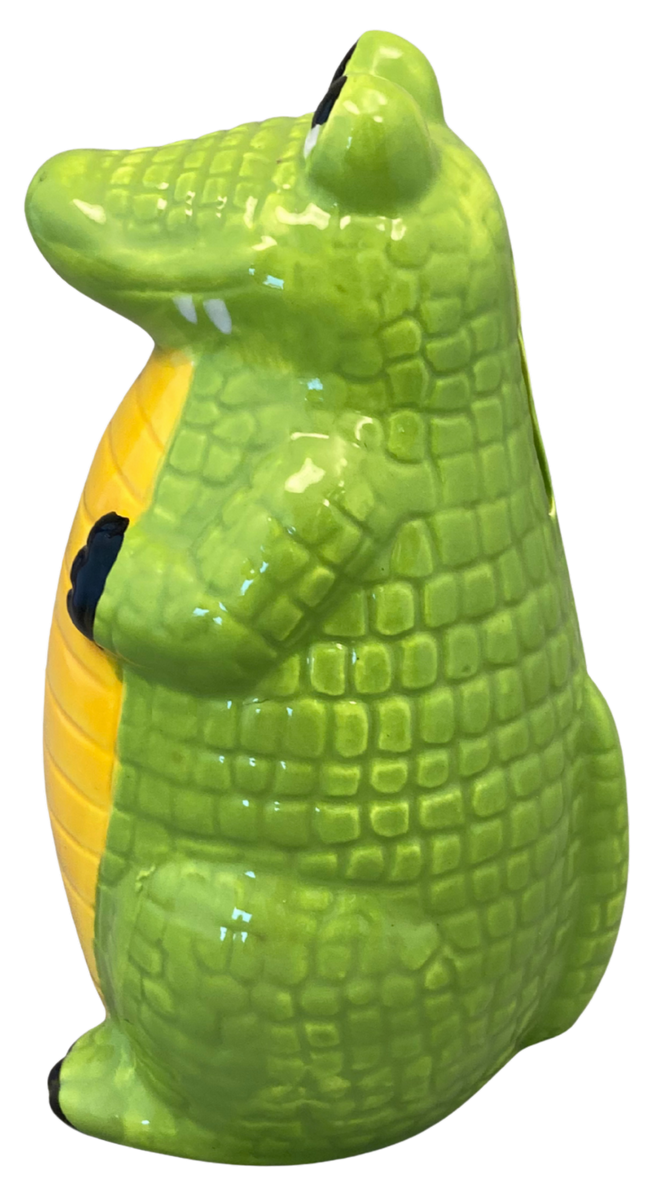 Adorable Ceramic Crocodile Money Bank – Alligator King