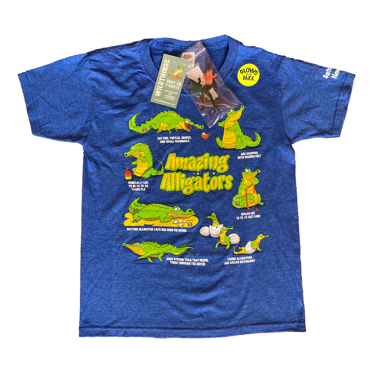 Amazing Alligators Youth Tee w/ Snap-on Gator Toys – Alligator King