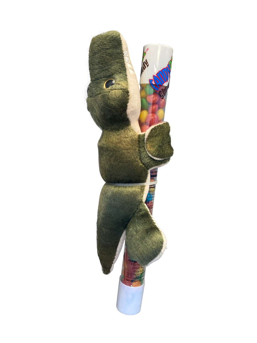 Candy Palz - Green, White, Rainbow Plush with Candy Tube – Alligator King