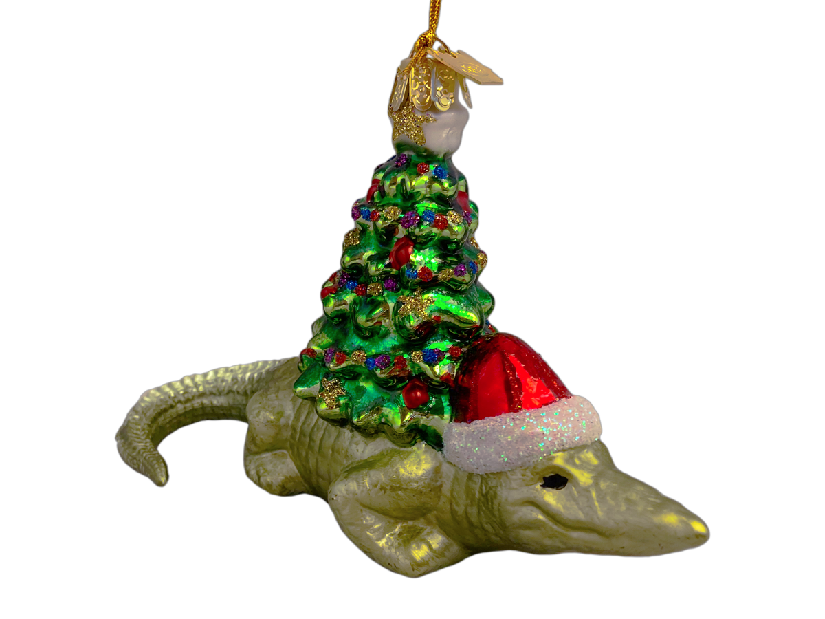 Santa Gator w/ Christmas Tree Ornament – Alligator King