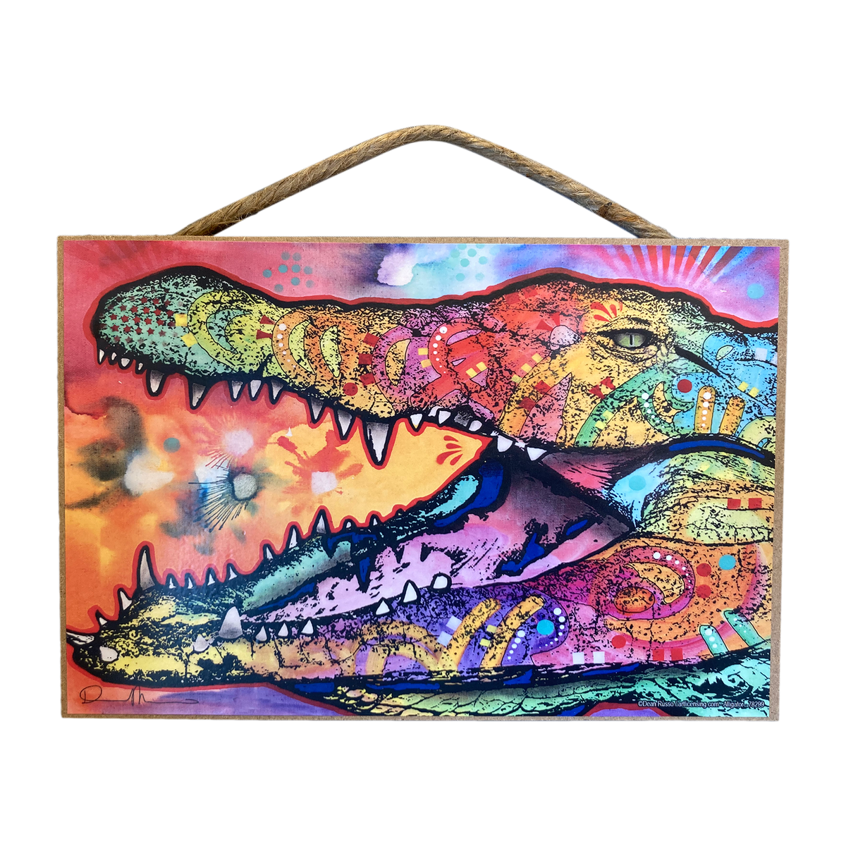 Artistic Alligator Plaque | Alligator King | Gator Gifts & Accessories