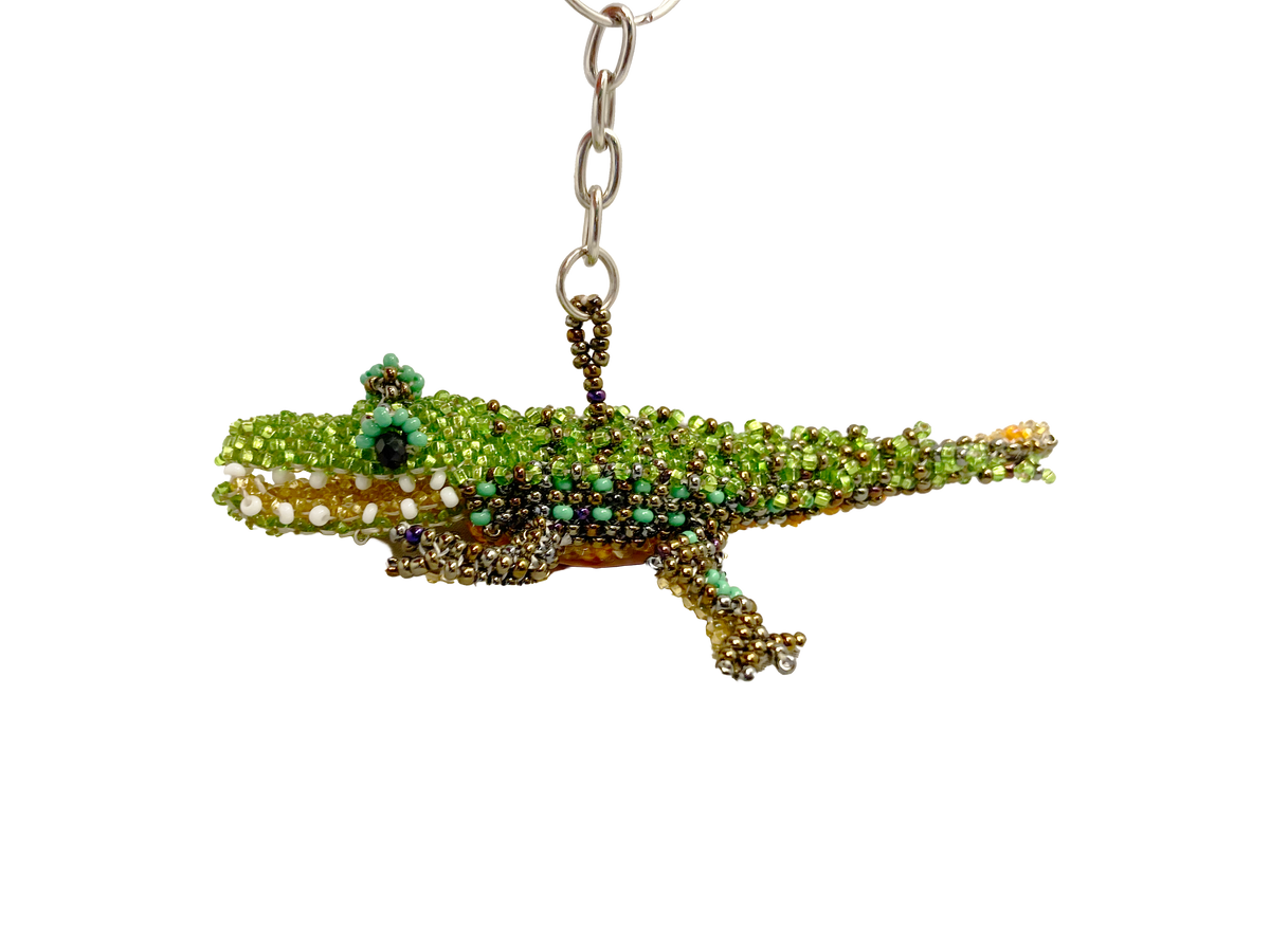 Sparkly Beaded Alligator Keychain – Alligator King