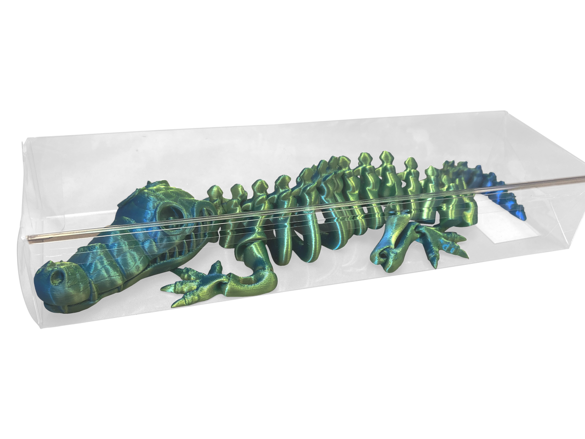 Green-Blue 3D Printed Alligator Fidget Toy – Alligator King
