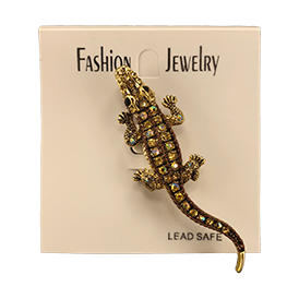 Sequined Alligator Pin | Alligator King | Alligator Gifts