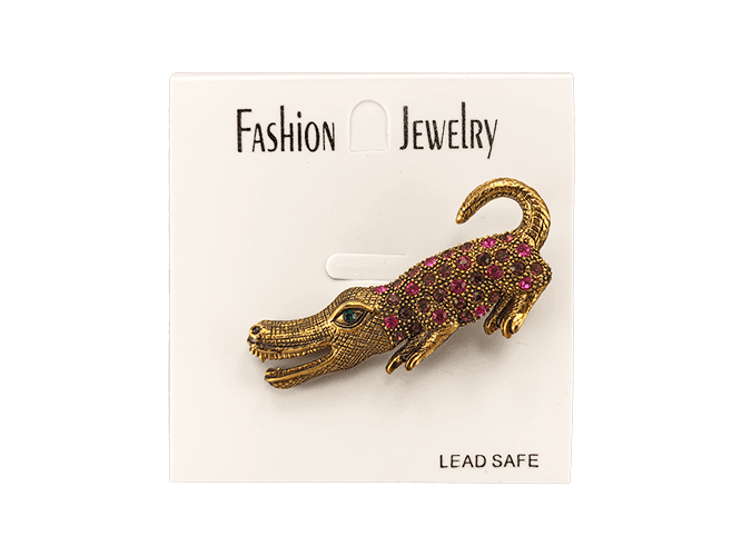 Sequined Alligator Pin | Alligator King | Alligator Gifts