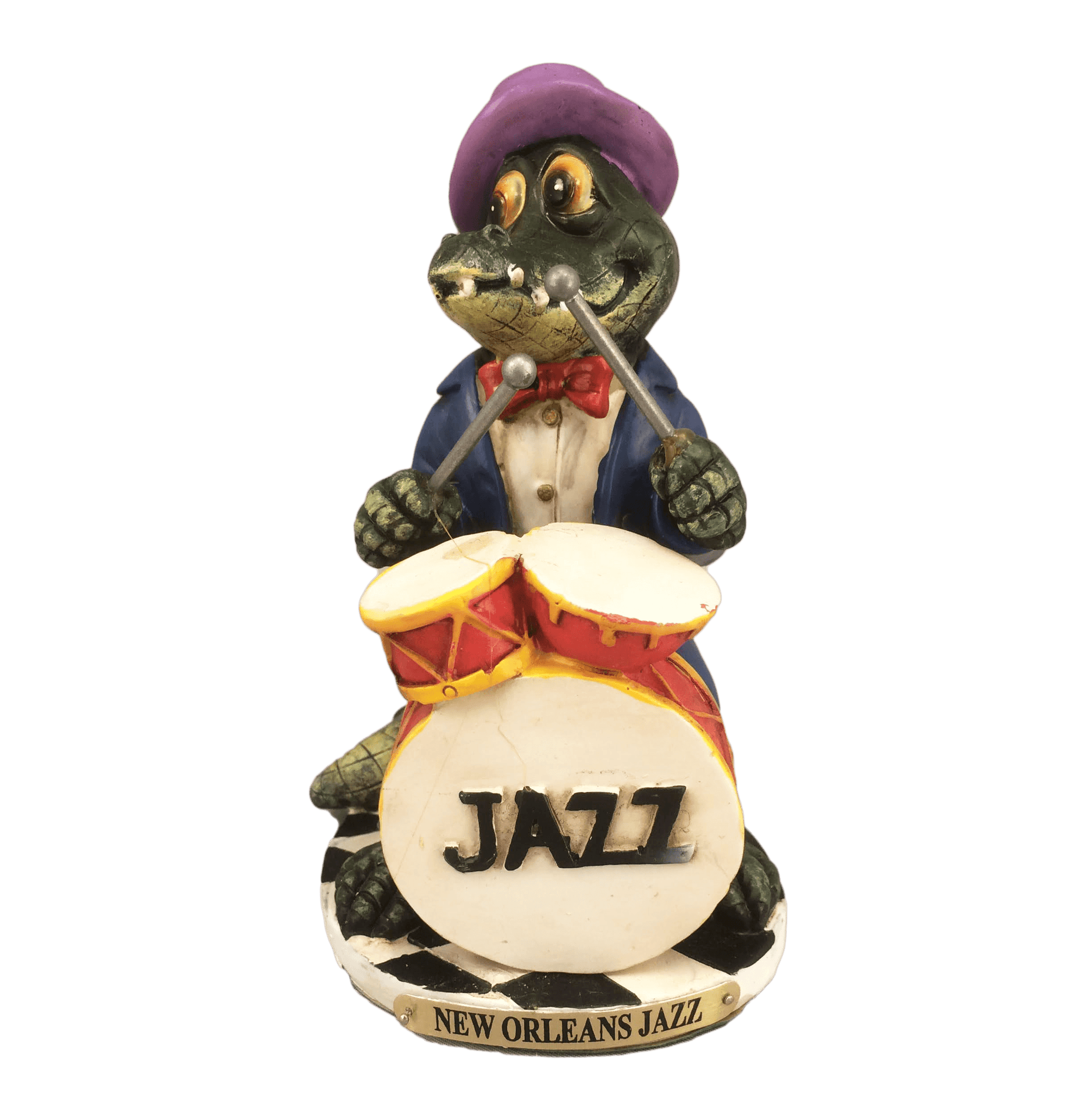 New Orleans Jazz Alligator Figurine Set | Alligator King